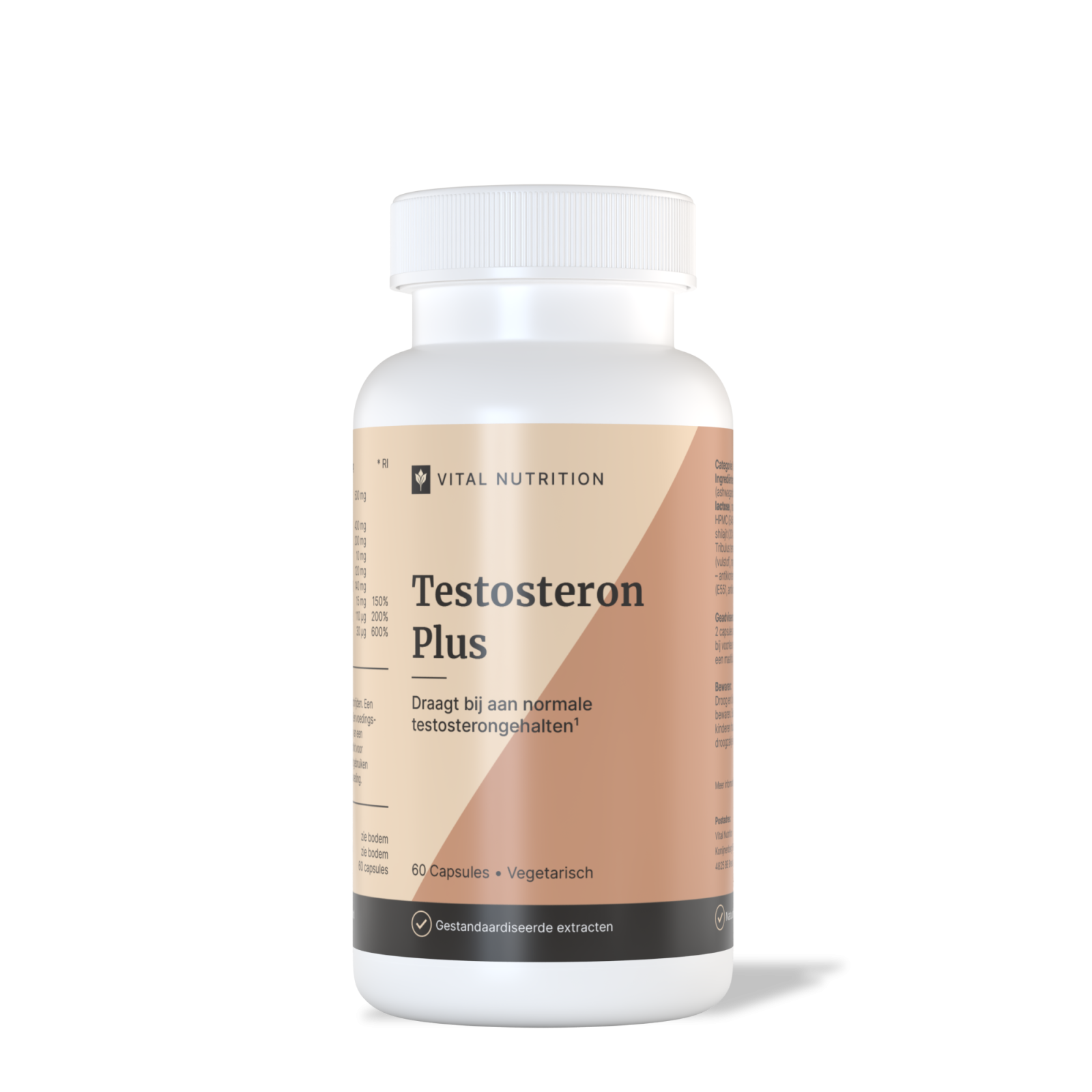 Testosteron Plus van Vital Nutrition - 60 capsules